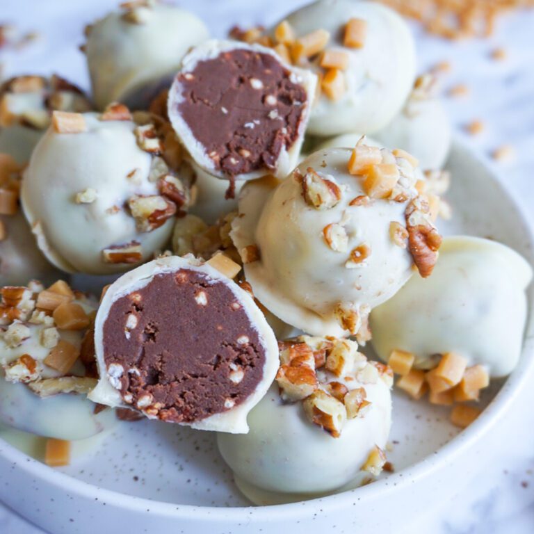 Glutenvrije creamy vanille chocolade truffels recept | De Notenshop